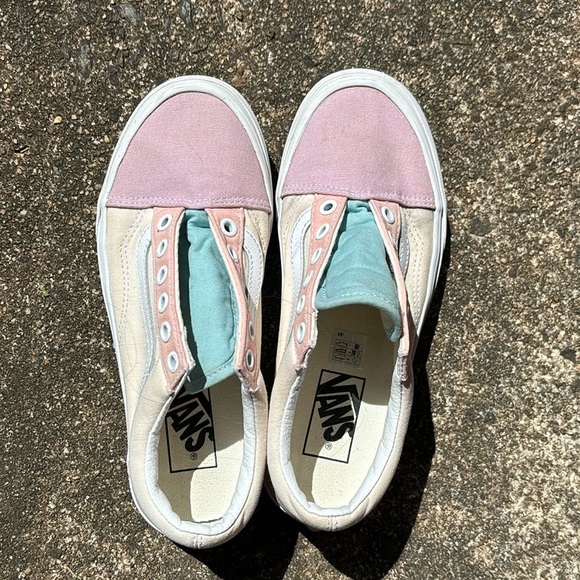 Vans | Shoes | Sz65 Vans Pastel Color Block | Poshmark